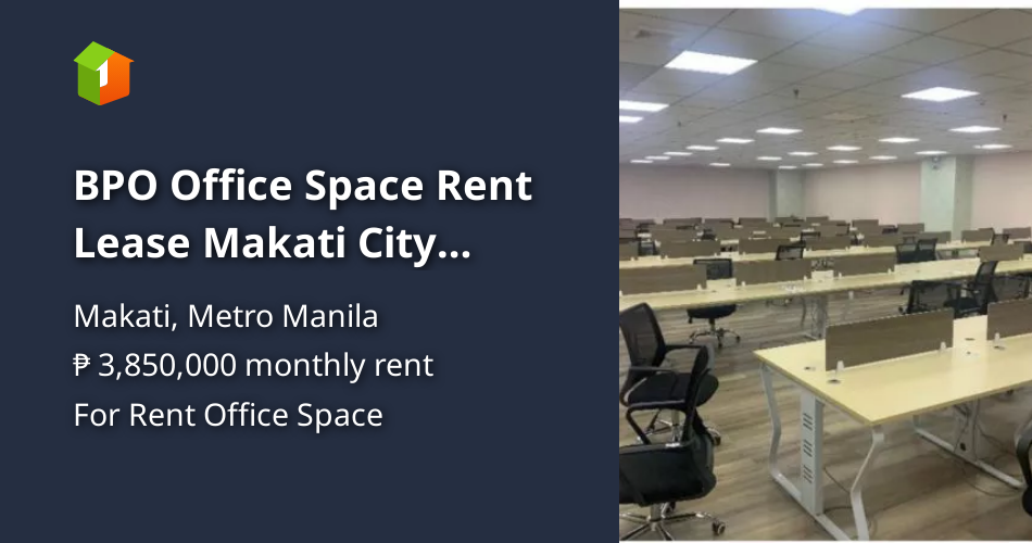 BPO Office Space Rent Lease Makati City Metro Manila 3500sqm ...