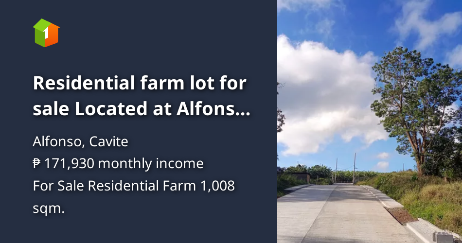 Residential farm lot for sale Located at Alfonso, Cavite near Twin Lakes [Lots 🚜] (May 2025) in ...