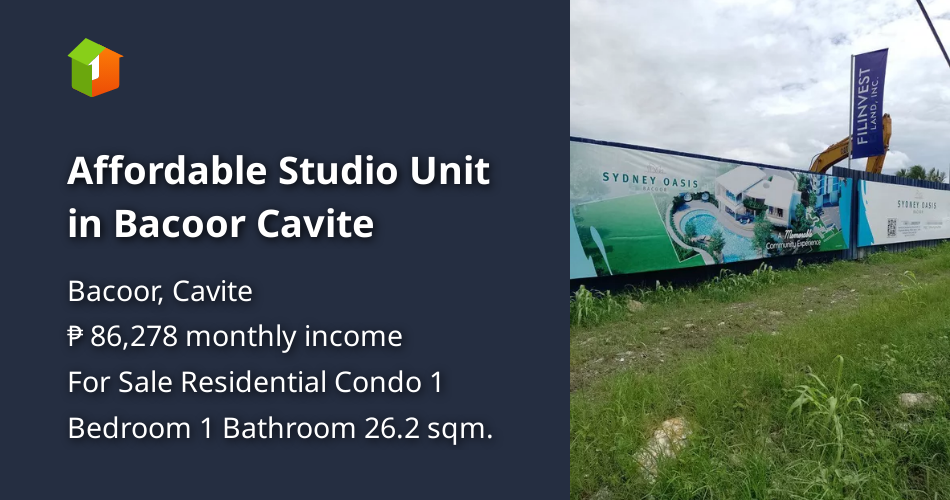 Affordable Studio Unit in Bacoor Cavite [Condos 🏙️] (November 2025) in Bacoor, Cavite for sale