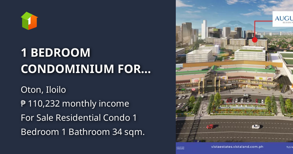 1 BEDROOM CONDOMINIUM FOR SALE IN ILOILO [Condos 🏙️] (June 2023) in ...
