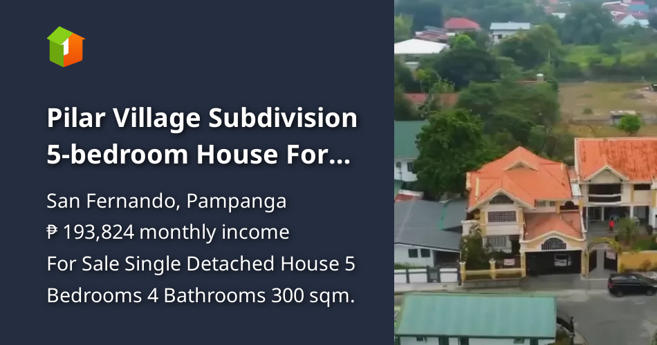 Pilar Village Subdivision 5-bedroom House For Sale in San Fernando ...