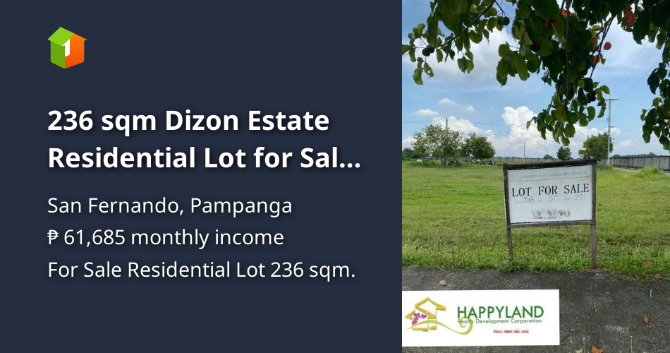 236 sqm • Estate Residential Lot for Sale Blk 60 Lot 9 San Agustin ...