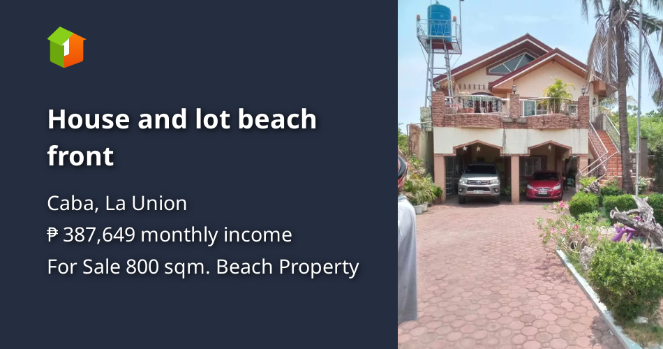 House and lot beach front [Beach Properties 🏖️] (August 2024) in Caba ...