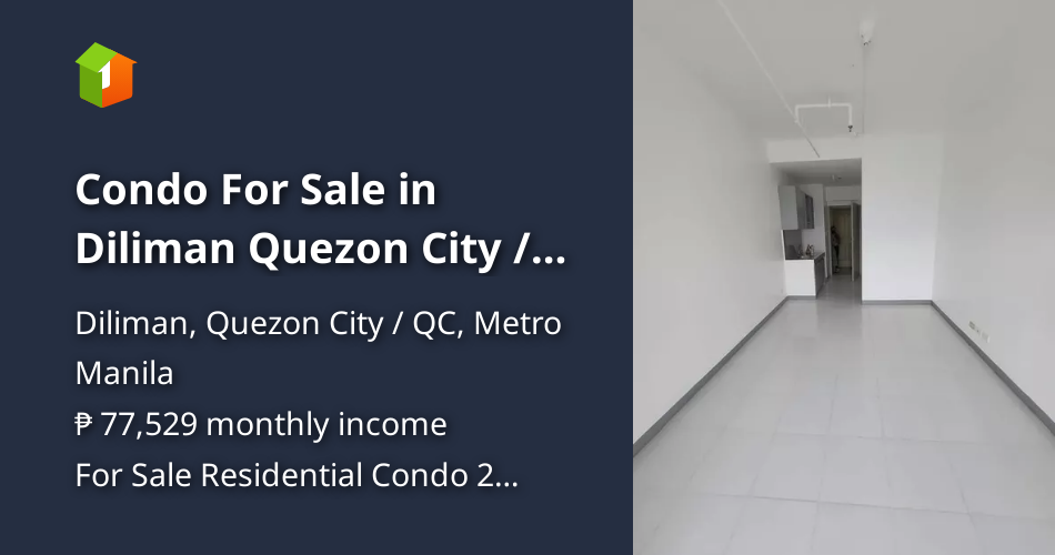 Condo For Sale in Diliman Quezon City / QC [Condos 🏙️] (October 2022 ...