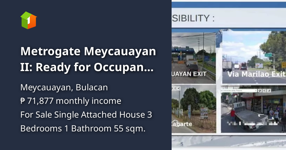 Metrogate Meycauayan II: Ready for Occupancy House and Lot for Sale ...
