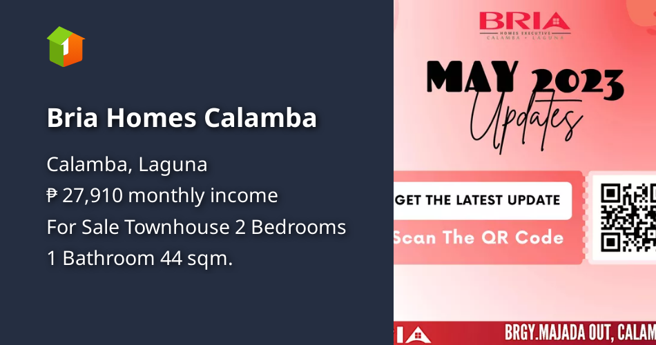 Bria Homes Calamba [Houses and Lots 🏘️] (May 2023) in Calamba, Laguna ...