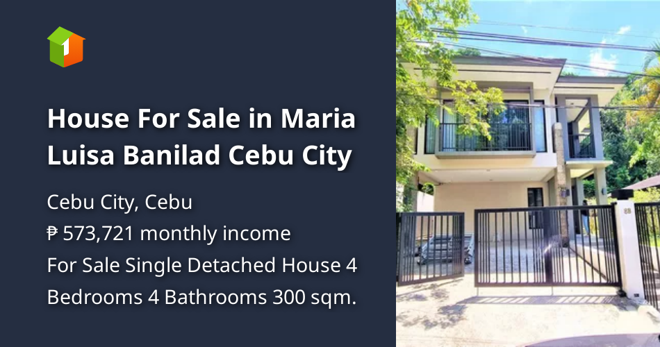 House For Sale in Maria Luisa Banilad Cebu City [Houses and Lots 🏘️ ...