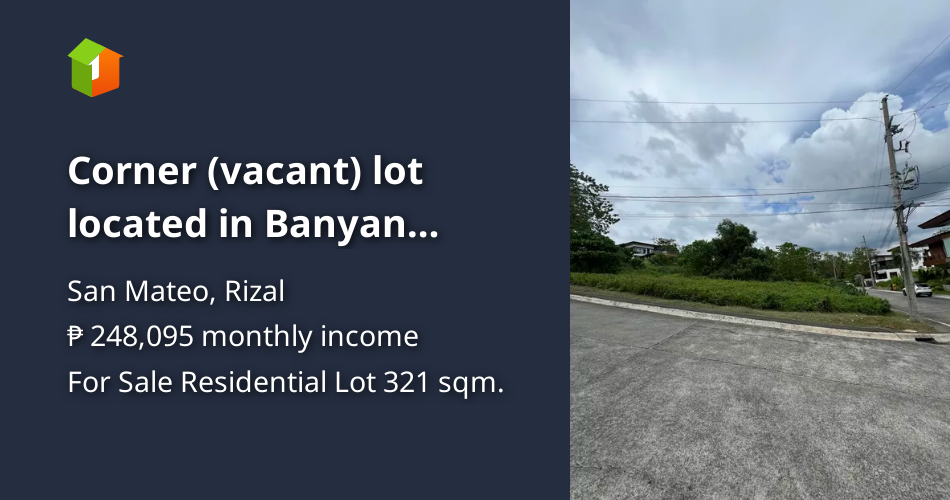 Corner (vacant) lot located in Banyan Crest, Timberland Heights [Lots 🚜 ...
