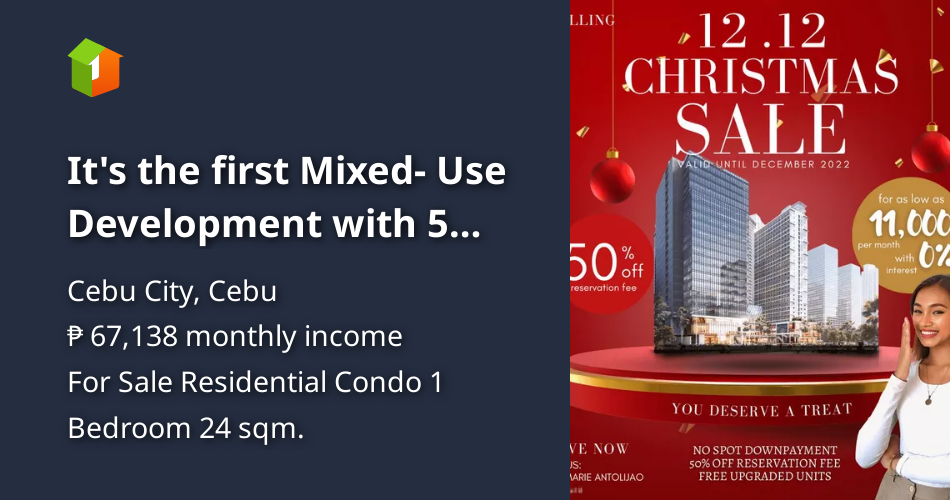 It's the first Mixed- Use Development with 5 Tower developments ...