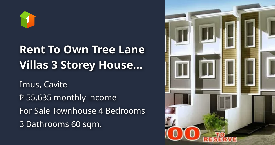 Rent To Own Tree Lane Villas 3 Storey House and Lot IMUS CAVITE [Houses ...