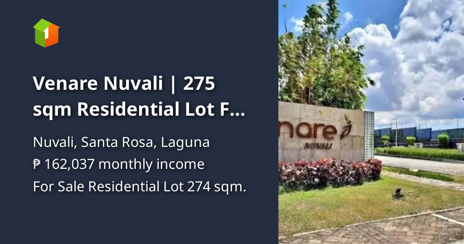 Venare Nuvali | 275 sqm Residential Lot For Sale [Lots 🚜] (October 2025) in Nuvali, Santa Rosa ...
