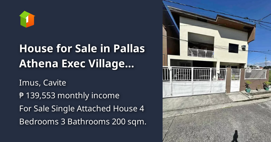 House for Sale in Pallas Athena Exec Village Aguinaldo Highway Imus ...