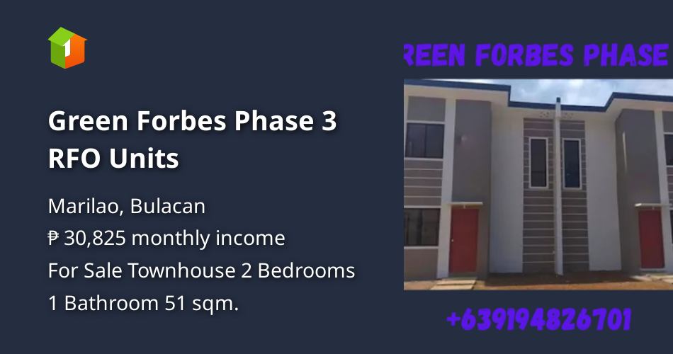 Green Forbes Phase 3 RFO Units [Houses and Lots 🏘️] (May 2023) in ...
