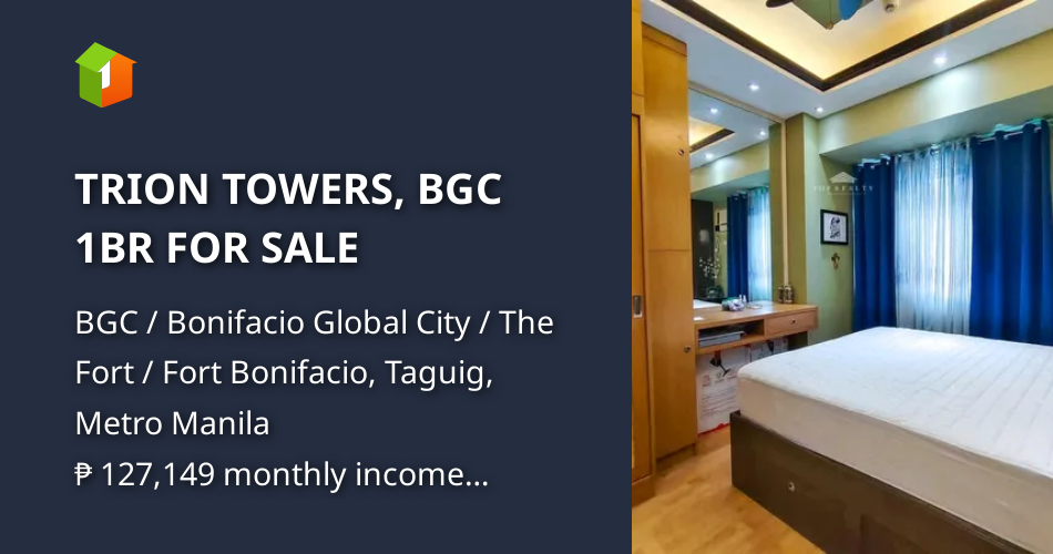 TRION TOWERS, BGC 1BR FOR SALE [Condos 🏙️] (May 2026) in BGC ...