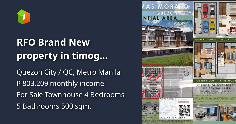 RFO Brand New property in timog Quezon City [Houses and Lots 🏘️] (April ...