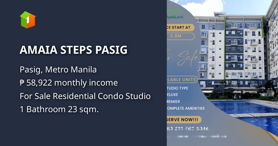 AMAIA STEPS PASIG [Condos 🏙️] (September 2025) in Pasig, Metro Manila for sale | Clean Title ...