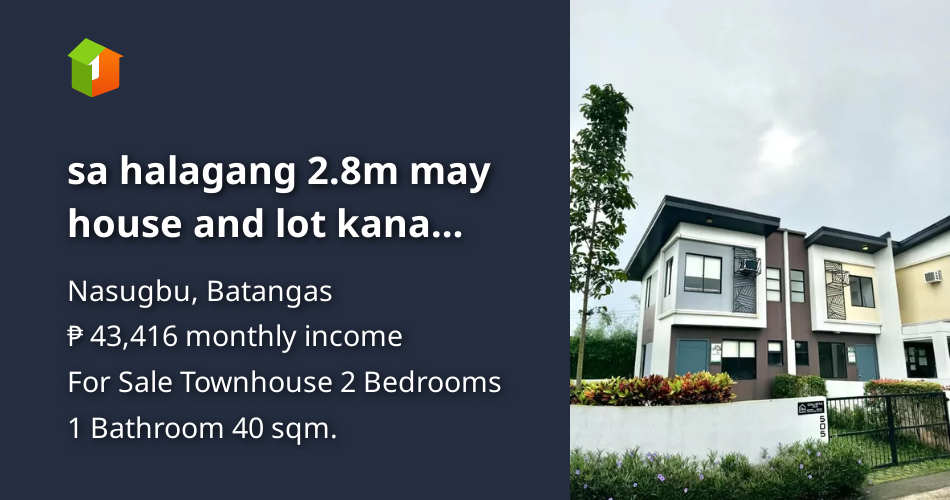 Sa halagang 2.8m may house and lot kana foggy and cold weather like ...