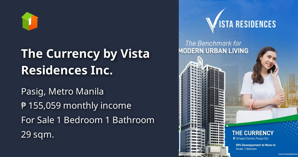 The Currency by Vista Residences Inc. [Condos 🏙️] (July 2021) in Pasig ...