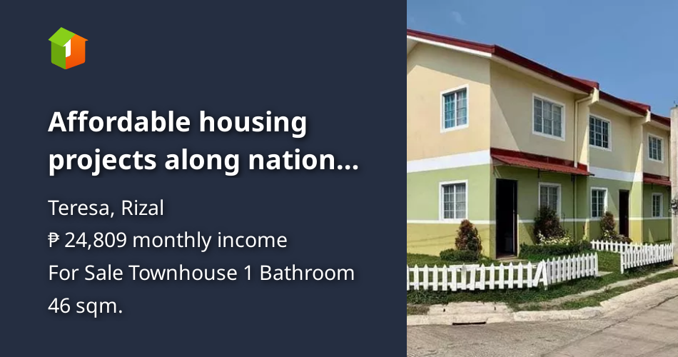Affordable housing projects along national highways [Houses and Lots 🏘️ ...