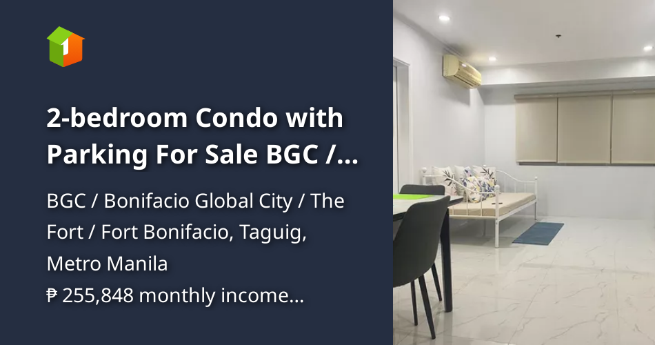 2-bedroom Condo with Parking For Sale BGC / Bonifacio Global City / The ...