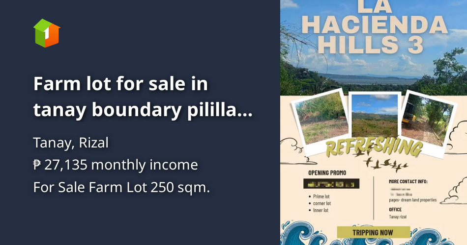 Farm lot for sale in tanay boundary pililla rizal [Lots 🚜] (December ...