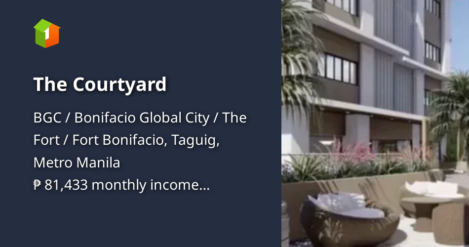 The Courtyard [Condos 🏙️] (October 2021) in BGC / Bonifacio Global City ...