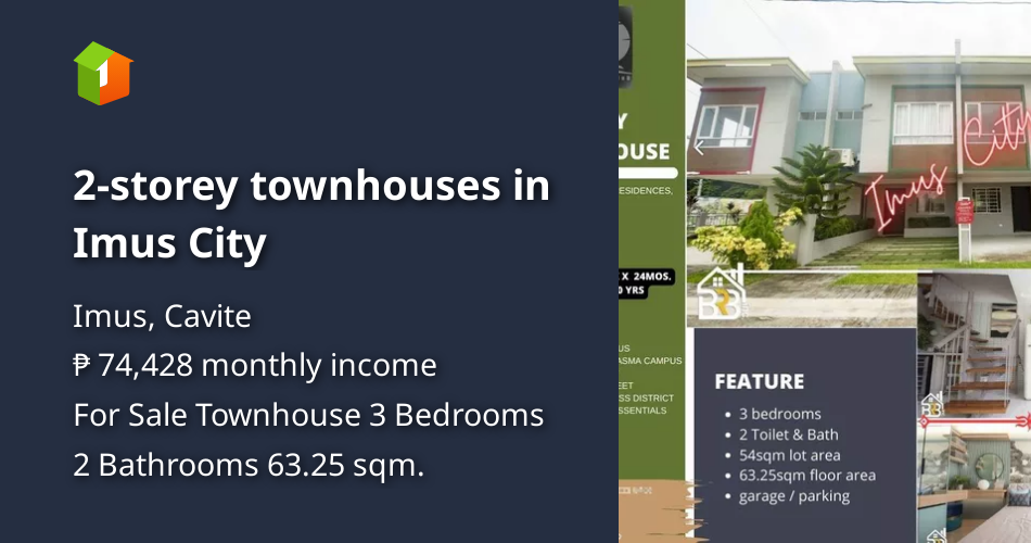 2-storey townhouses in Imus City [Houses and Lots 🏘️] (March 2025) in ...