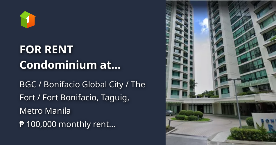 FOR RENT Condominium at Bonifacio Ridge Cypress Point [Condo 🏙️ ...