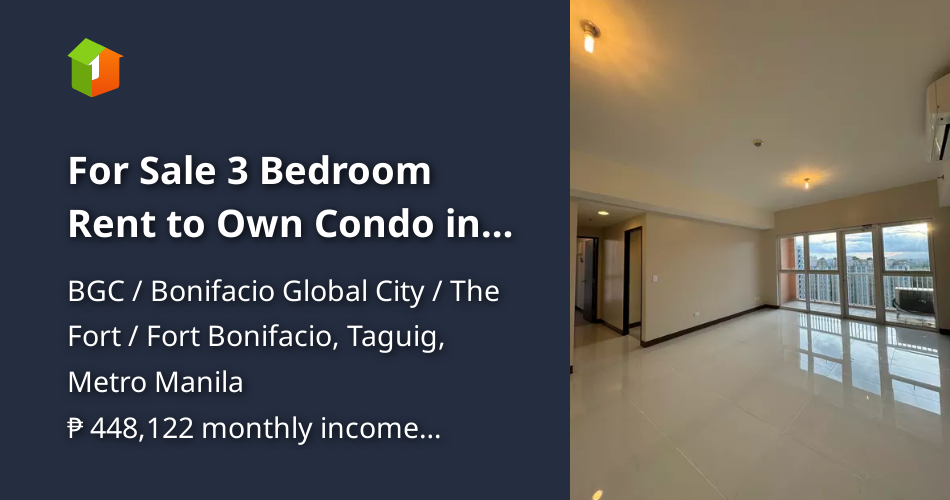 For Sale 3 Bedroom Rent to Own Condo in St. Mark connected to Venice ...