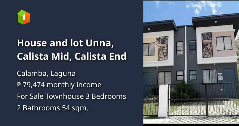 House and lot Unna, Calista Mid, Calista End [Houses and Lots 🏘️ ...