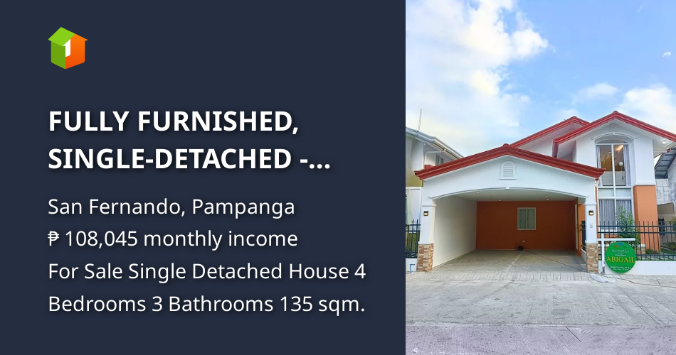 FULLY FURNISHED, SINGLE-DETACHED - ABIGAIL MODEL [Houses and Lots 🏘️ ...