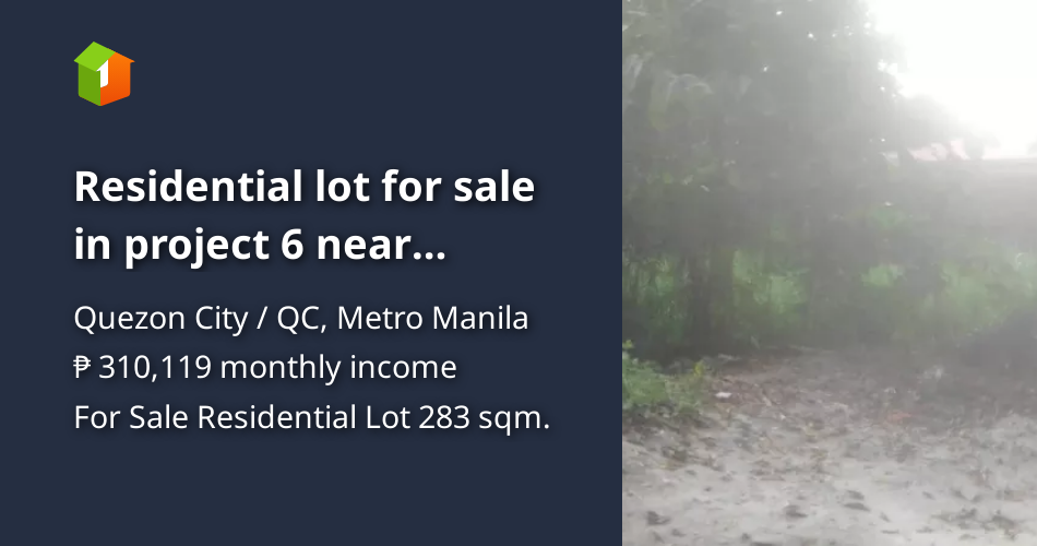 Residential lot for sale in project 6 near Trinoma and SM north [Lots 🚜 ...