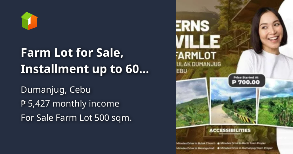 Farm Lot for Sale, Installment up to 60 months to pay at Bulak Dumanjug ...