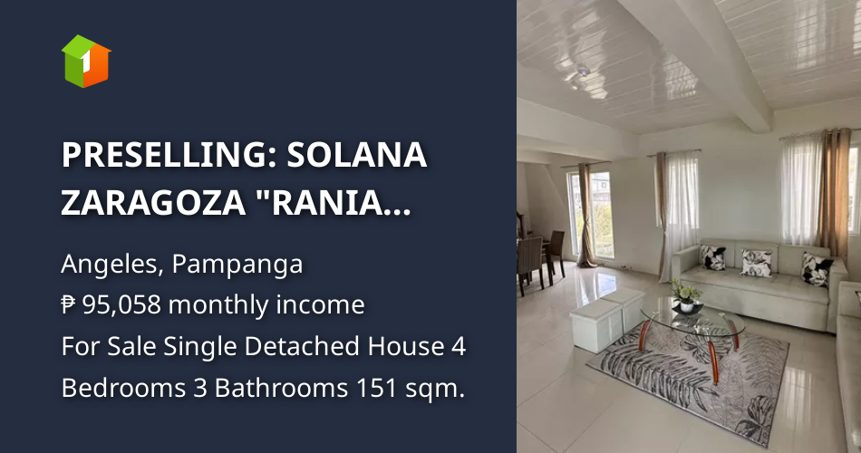 PRESELLING: SOLANA ZARAGOZA "RANIA MODEL" [Houses and Lots 🏘️ ...