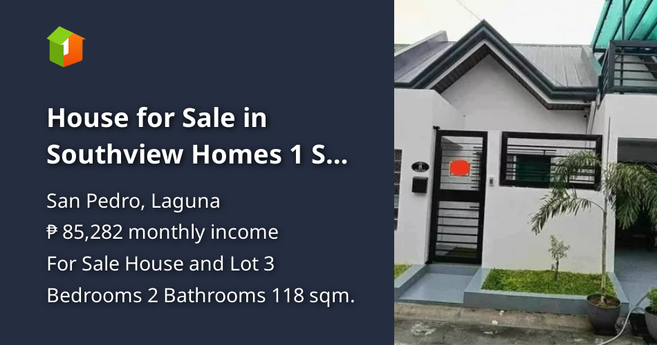 House for Sale in Southview Homes 1 San Pedro Laguna [Houses and Lots 🏘️] (December 2025) in San ...