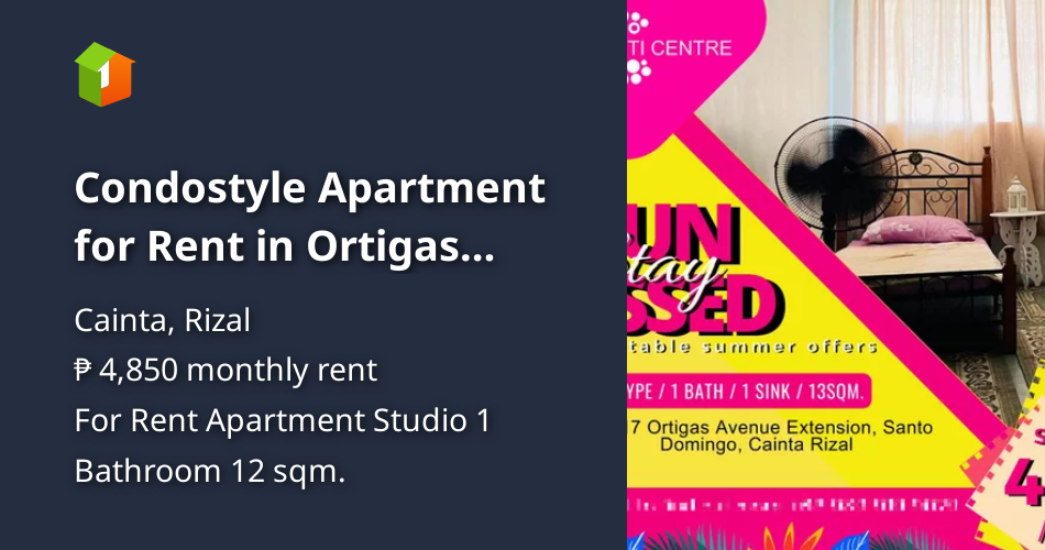 Condostyle Apartment for Rent in Ortigas Avenue Extension [Condos 🏙️ ...