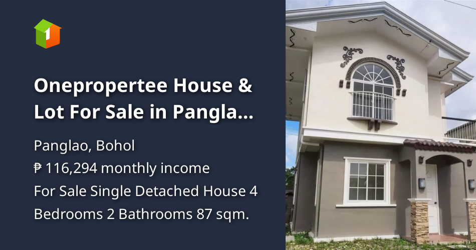 Onepropertee House & Lot For Sale in Panglao Bohol 7.5M PALACIOUS ...