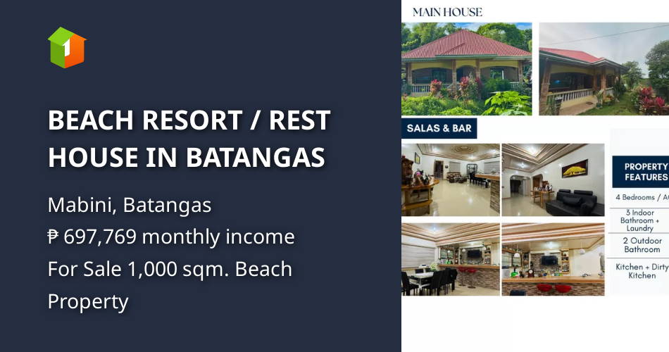 BEACH RESORT / REST HOUSE IN BATANGAS [Beach Properties 🏖️] (April 2026 ...