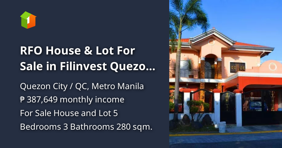 RFO House & Lot For Sale in Filinvest Quezon City PH2607 [Houses and ...