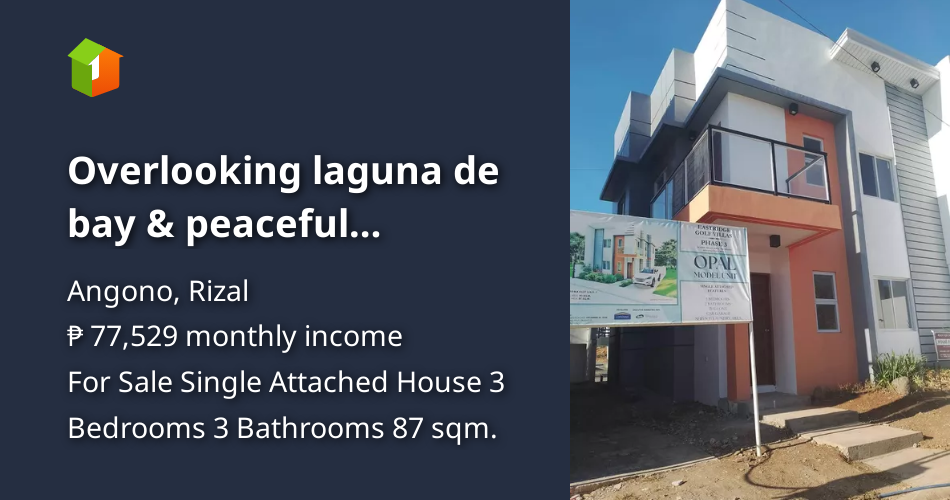 Overlooking laguna de bay & peaceful community [Houses and Lots 🏘️ ...