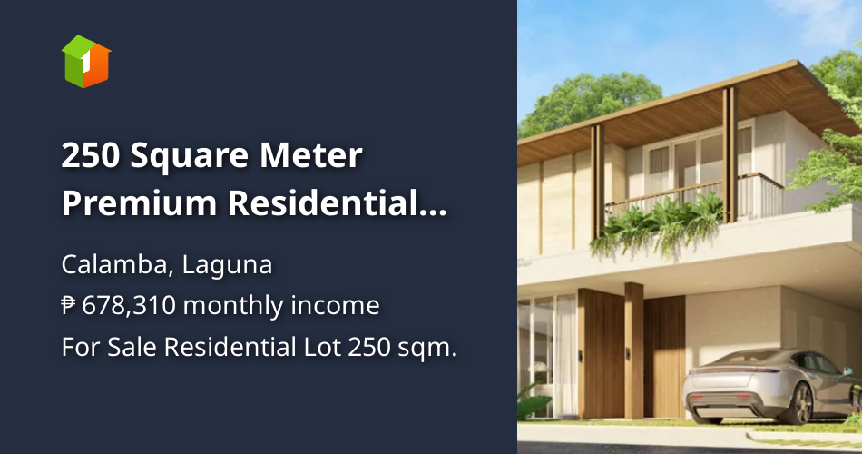 250 Square Meter Premium Residential Lot in Rockwell South, Calamba ...