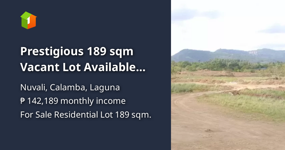 Prestigious 189 sqm Vacant Lot Available NOW in Crescela Nuvali Calamba, Laguna [Lots 🚜 ...