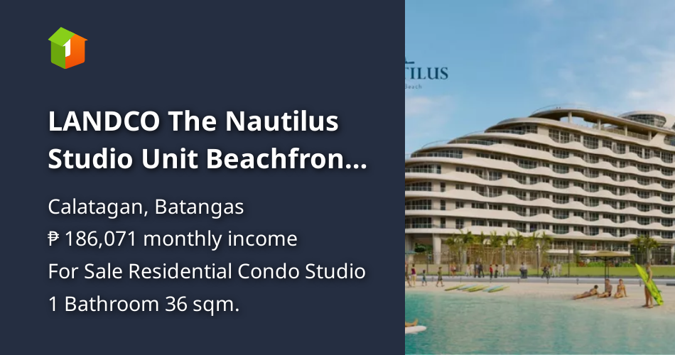 LANDCO The Nautilus Studio Unit Beachfront Condominium For Sale ...