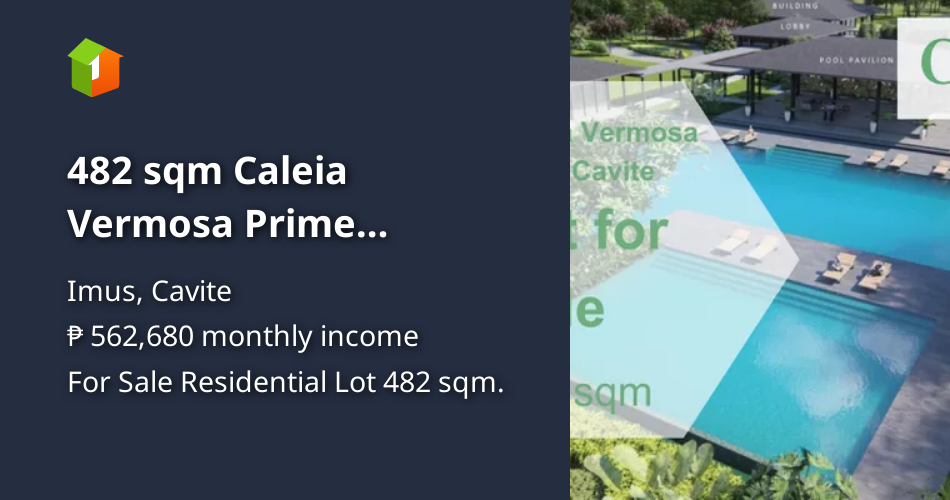 482 sqm Caleia Vermosa Prime Residential Lot by Alveo Land For Sale in ...