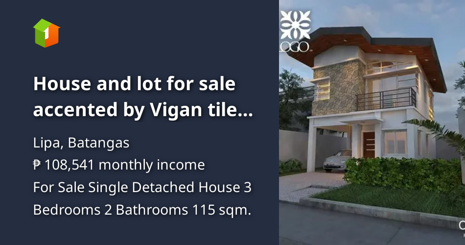 House and lot for sale accented by Vigan tiles near Fiesta mall [Houses ...