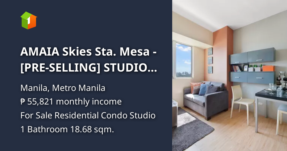 AMAIA Skies Sta. Mesa - [PRE-SELLING] STUDIO unit | Condominium for ...