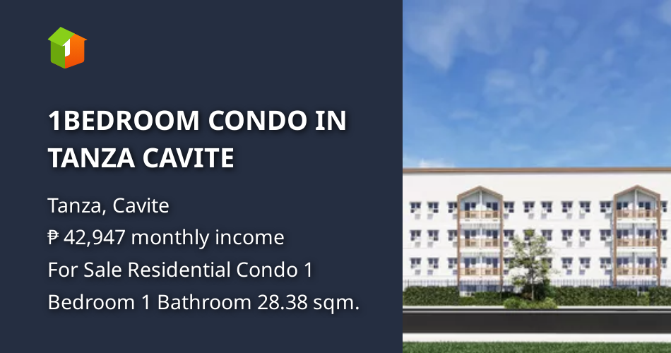 1BEDROOM CONDO IN TANZA CAVITE [Condos 🏙️] (November 2025) in Tanza ...