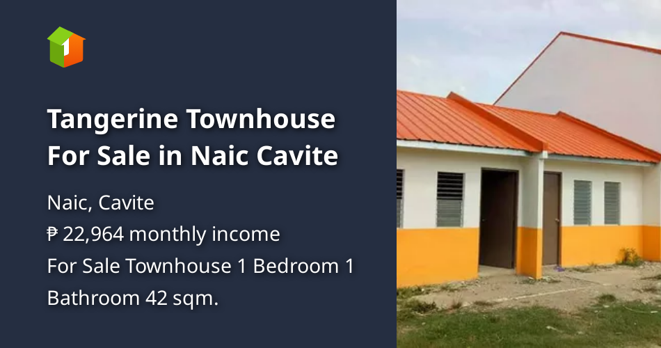Tangerine Townhouse For Sale in Naic Cavite [Houses and Lots 🏘️] (July ...