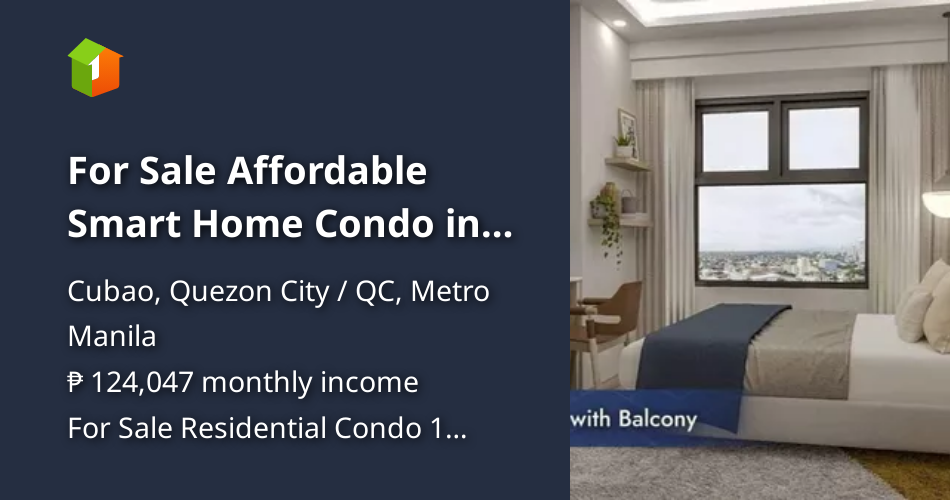 For Sale Affordable Smart Home Condo in Cubao 18k Monthly No Spot Down ...