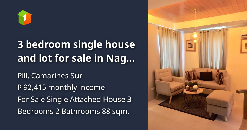 3 bedroom single house and lot for sale in Naga Camarines Sur near CWC ...